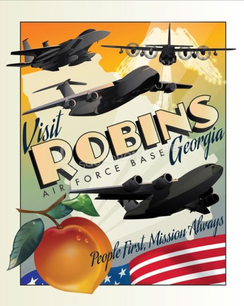 Robins AFB Georgia - Squadron Posters
