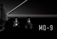 MQ-9 Creech AFB 489 ATKS Jet Black Super Wide - Squadron Posters