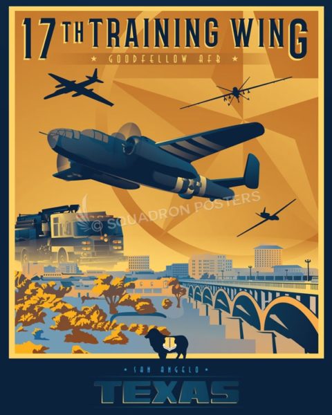 Goodfellow AFB 17th Wing - Squadron Posters