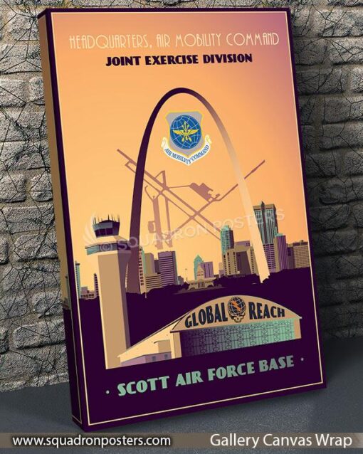 Scott AFB HQ AMC Joint Exercise Division - Squadron Posters