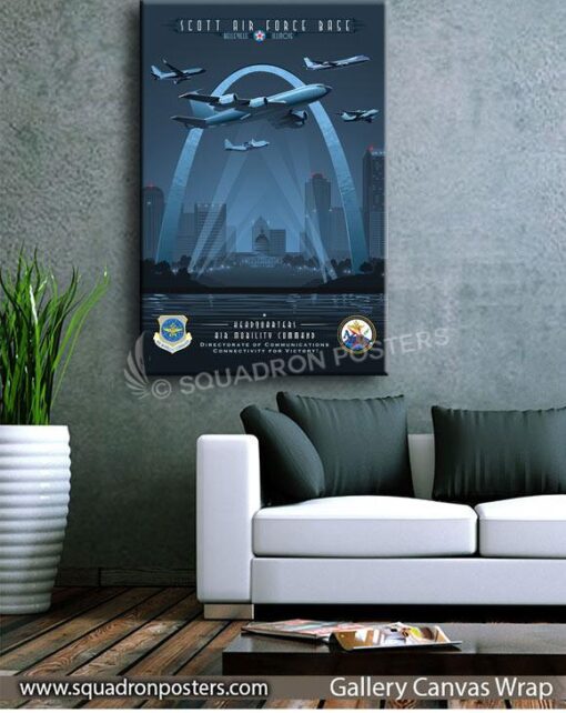 Scott AFB HQ AMC A6 Art - Squadron Posters