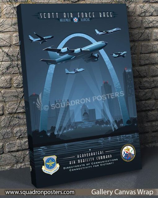 Scott AFB HQ AMC A6 Art - Squadron Posters