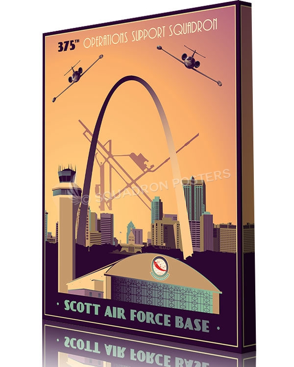 Scott AFB C-21 375th OSS - Squadron Posters