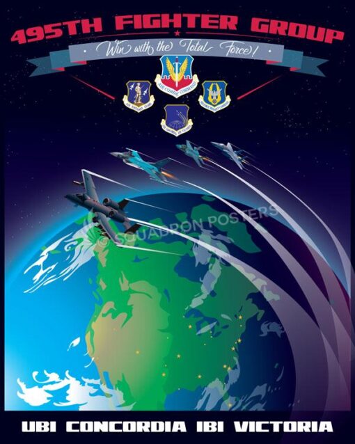 Shaw AFB 495th FG - Squadron Posters