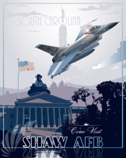 Come Visit Shaw AFB F-16 - Squadron Posters