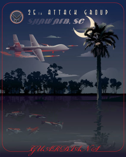 Shaw AFB 25th Attack Group - Squadron Posters