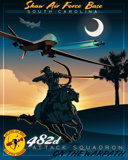 Shaw AFB 482d Attack Squadron - Squadron Posters
