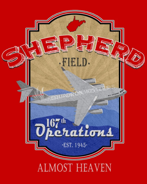 Shepherd Field, 167th AW Operations Group, C-17 - Squadron Posters