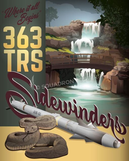 Sheppard AFB 363 TRS AIM-9X - Squadron Posters