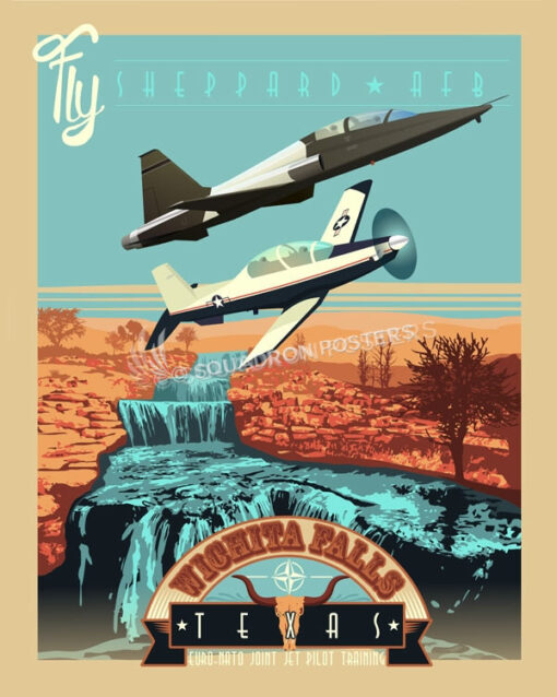 Sheppard AFB T-6 and T-38 - Squadron Posters