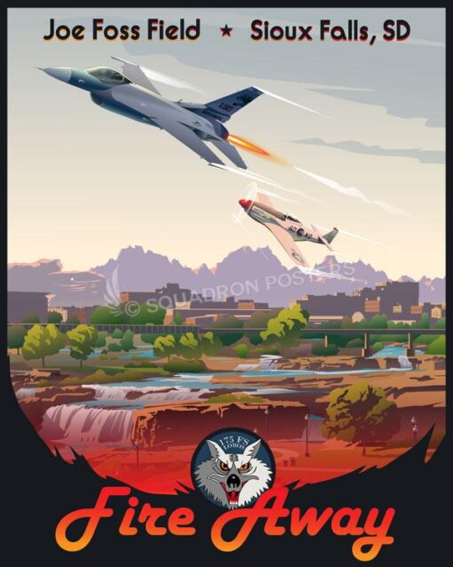 Sioux Falls South Dakota ANG 175th FS - Squadron Posters