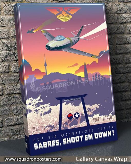 South Korea 607th AOC F-86 - Squadron Posters