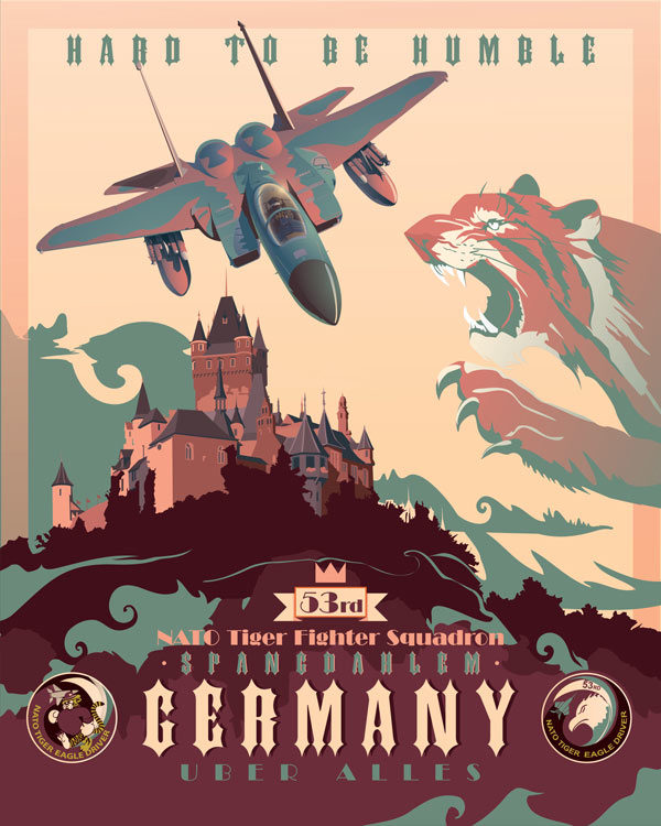 Spangdahlem AB 53rd Fighter Squadron F-15 - Squadron Posters