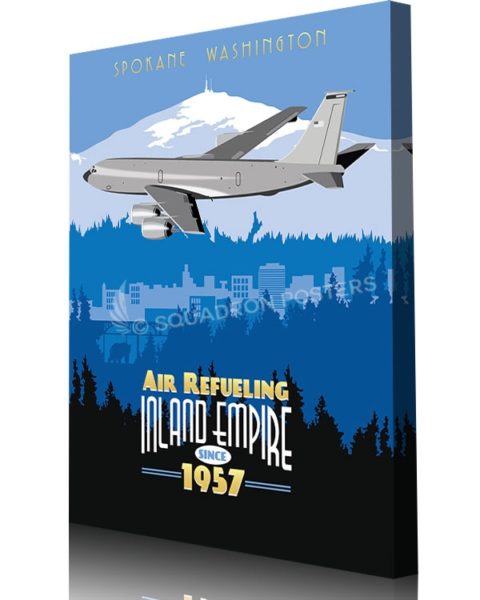 Fairchild AFB - 92d ARS KC-135 (Blue version) - Squadron Posters