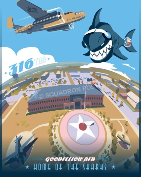 Goodfellow AFB 316th Training squadron - Squadron Posters