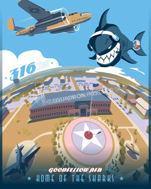 Goodfellow AFB 316th Training squadron - Squadron Posters