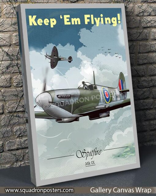 Through the Ages Spitfire Art - Squadron Posters