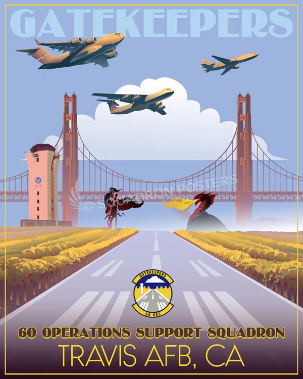 Travis AFB 60th OSS - Squadron Posters