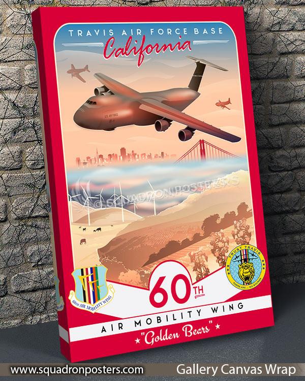 Travis AFB C-5 60th AMW - Squadron Posters