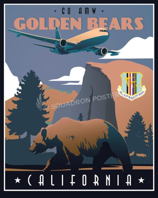Travis AFB KC-46 60th AMW - Squadron Posters