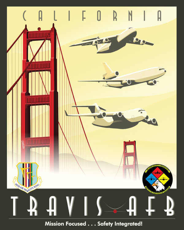 Travis AFB 60th AMW Safety Office - Squadron Posters