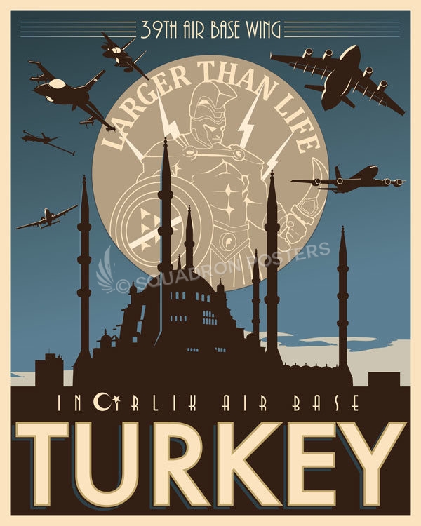 Incirlik Air Base 39th ABW - Squadron Posters