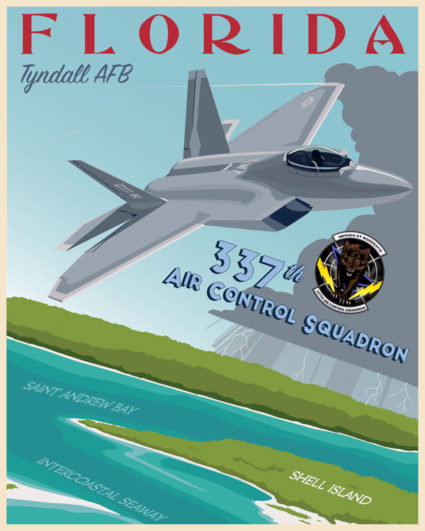 Tyndall AFB 337th ACS F-22 - Squadron Posters