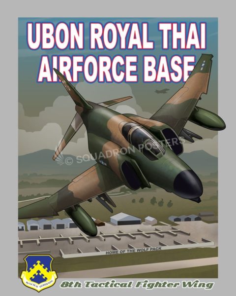 Ubon RTAFB 8th Tactical Fighter Wing F-4 Phantom - Squadron Posters