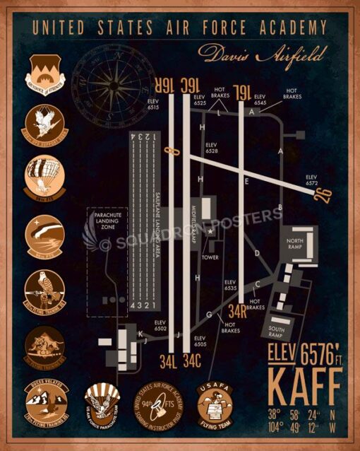 USAF Academy Airfield Art - Squadron Posters
