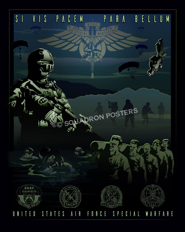 USAF Special Warfare - Squadron Posters