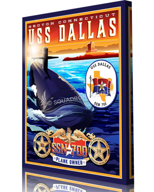 USS Dallas New London Groton - Squadron Posters