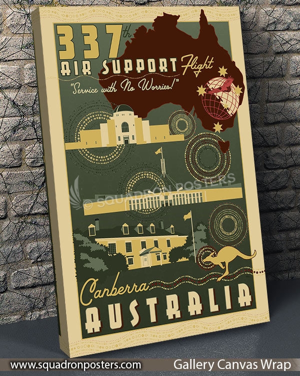 US Embassy Canberra 337th Air Support Flight - Squadron Posters