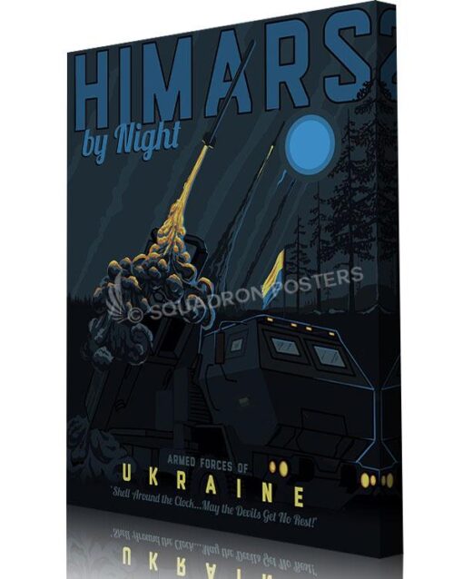 Ukraine HIMARS by Night - Squadron Posters