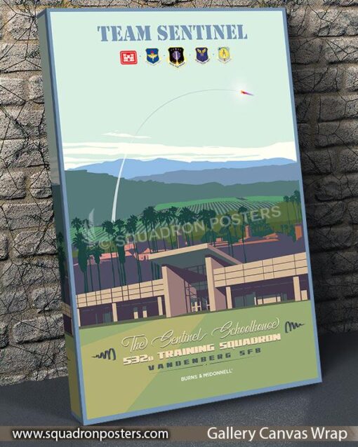 Vandenberg SFB 532d TRS Team Sentinel - Squadron Posters