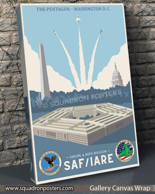 Washington DC Pentagon SAF IARE Europe and NATO Division - Squadron Posters