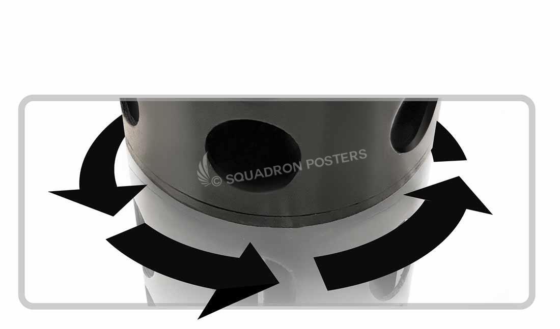 A-10 Warthog Shot Spinner - Squadron Posters