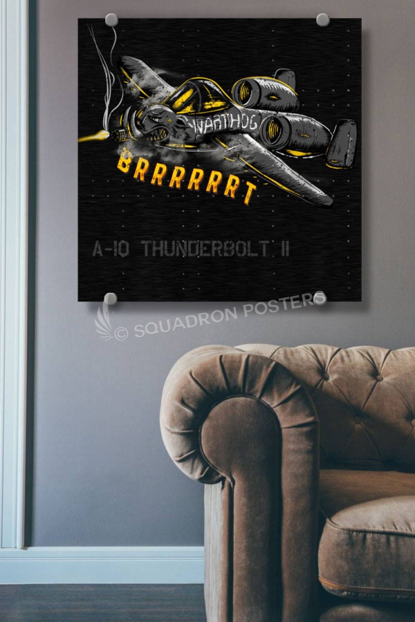 A-10 Brrrrt Metal Wall Art - Squadron Posters
