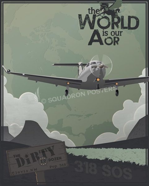 Cannon AFB 318th SOS PC-12 - Squadron Posters