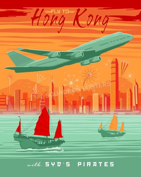 Hong Kong - Boeing 747-400 - Squadron Posters