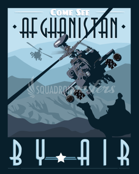 Come See Afghanistan AH-64 Apache - Squadron Posters