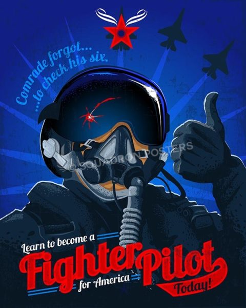 Fighter pilot for America - Squadron Posters