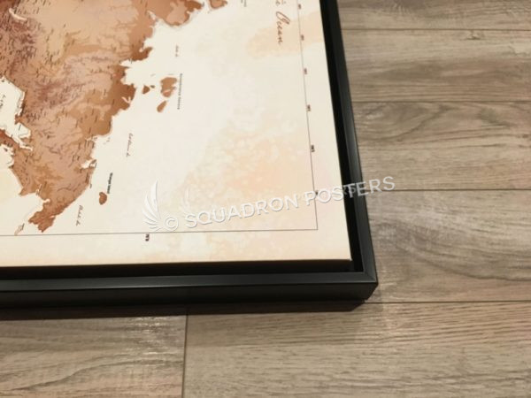 The Aviator's World Map - push pin travel map - Squadron Posters