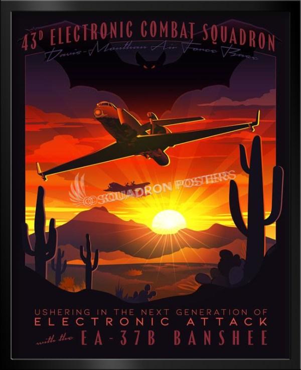 Davis Monthan AFB 43d ECS - Squadron Posters