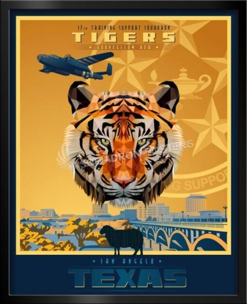 Goodfellow AFB Texas 17th TRSS Art - Squadron Posters