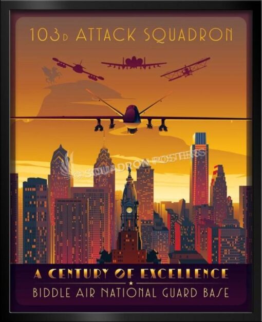 Horsham PA Biddle ANG 103d ATKS - Squadron Posters