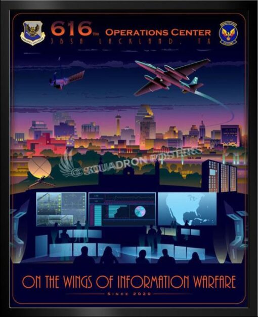 JB San Antonio Lackland 616th Operations Center - Squadron Posters