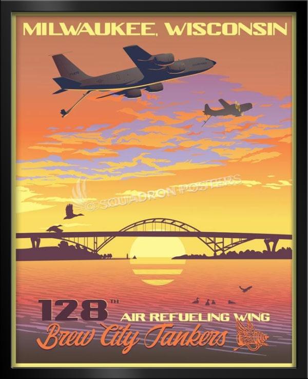 Milwaukee Wisconsin 128th ARW - Squadron Posters