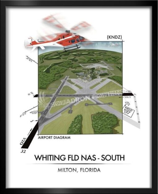 NAS Whiting Field South KNDZ Airfield Art - Squadron Posters
