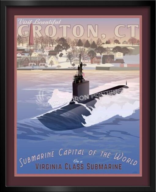 NB Groton Virginia Class Submarine - Squadron Posters