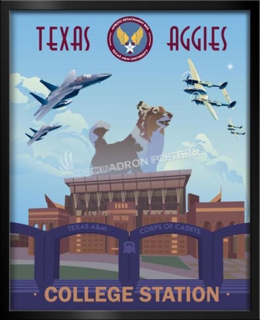Texas Aggies F-15 P-38 Det 805 - Squadron Posters